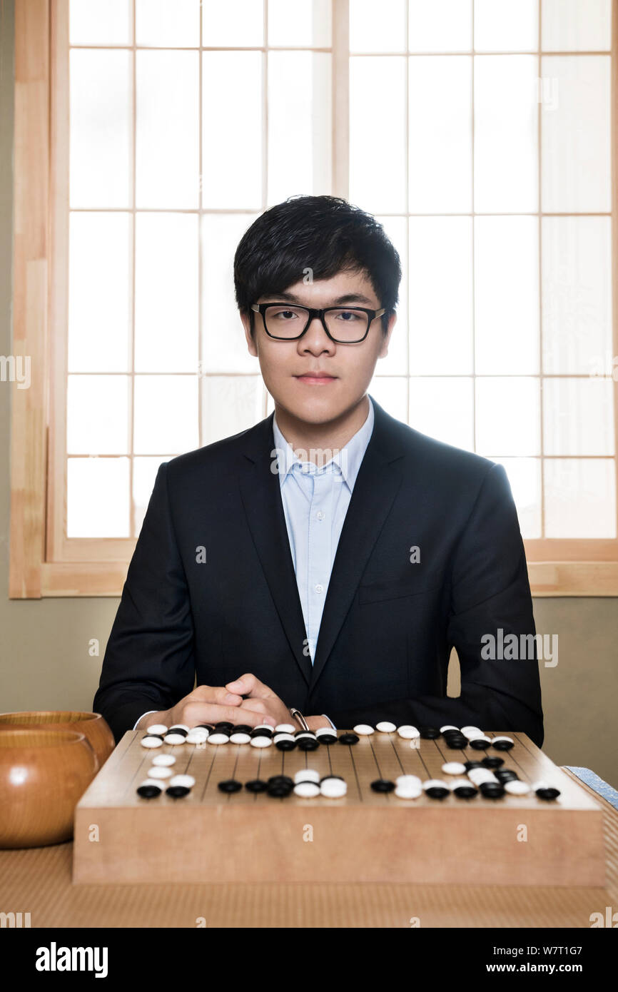 --FILE--Chinese Go player Ke Jie poses during an interview in Beijing ...