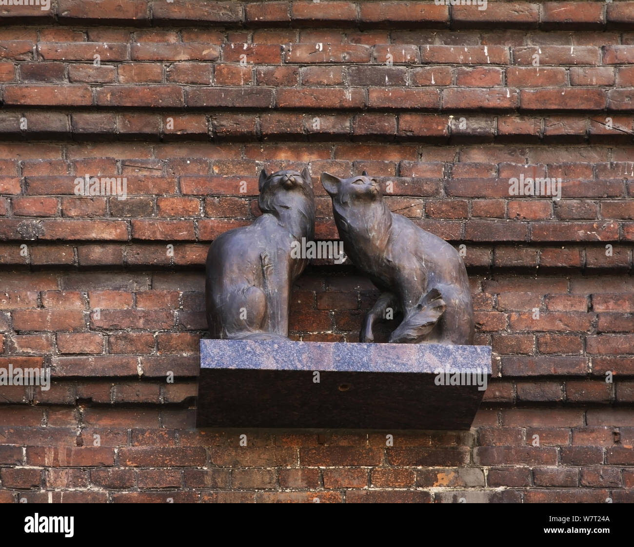 Sculpture of cats in Krasnoyarsk. Russia Stock Photo - Alamy