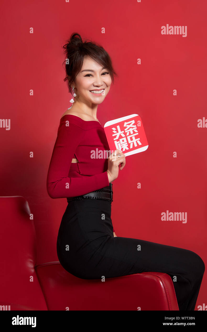 Chinese actress Yan Ni poses for portrait photos during an exclusive ...