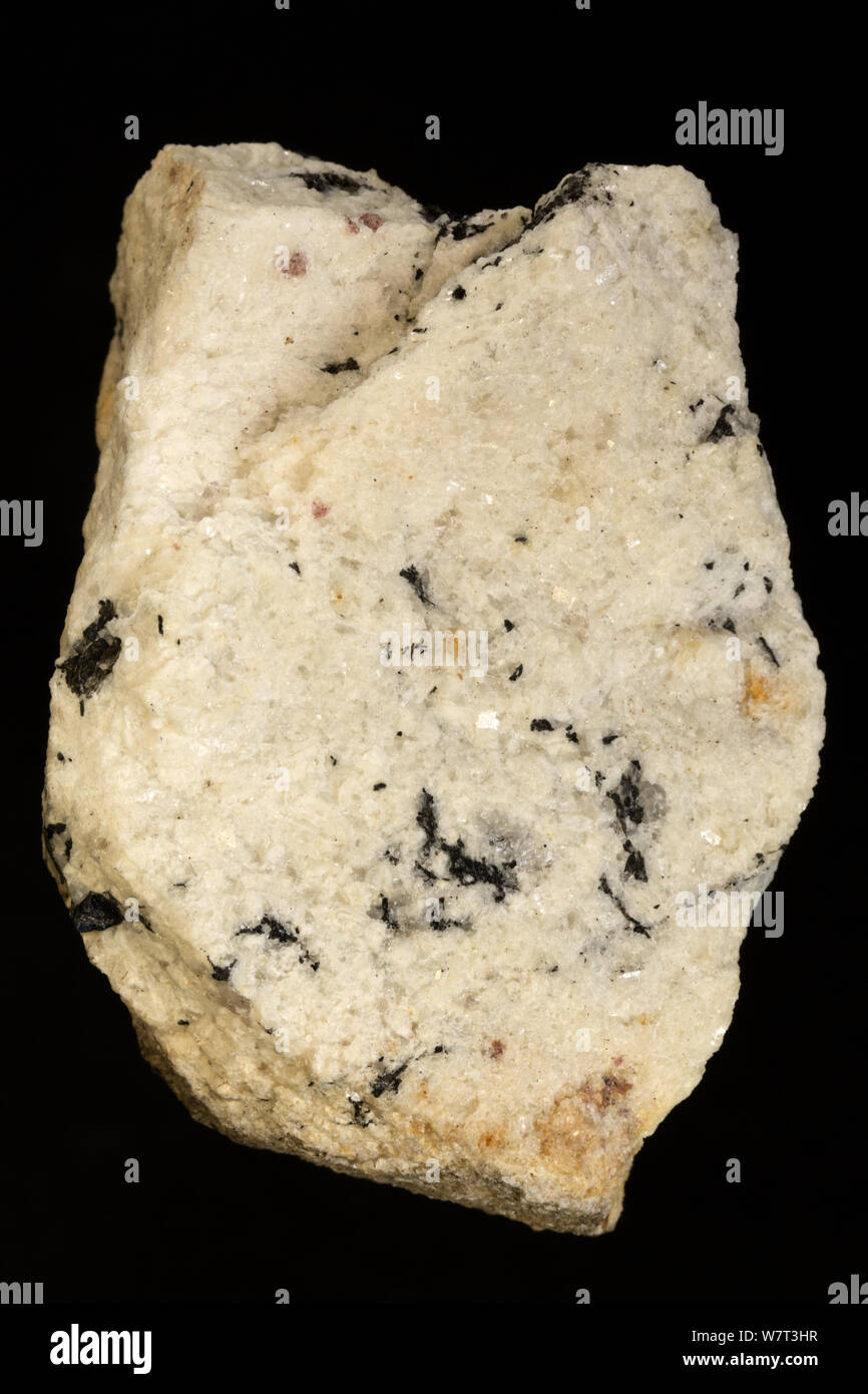 Albite Aplite, an igneous rock containing albite minerals, Black Hills ...