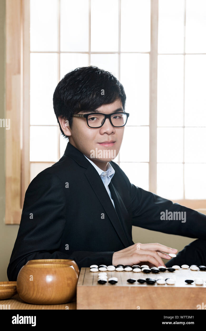 --FILE--Chinese Go player Ke Jie poses during an interview in Beijing ...