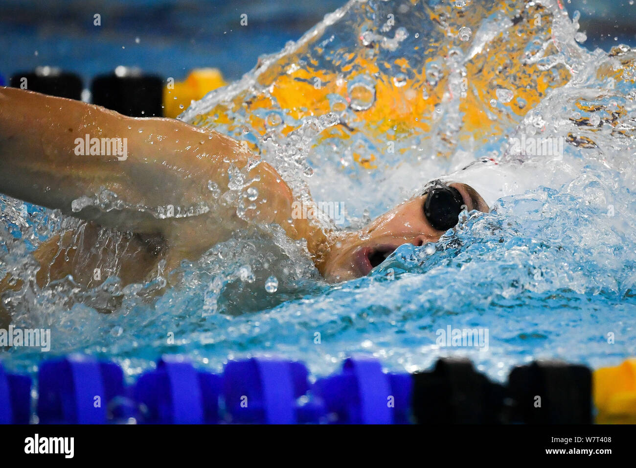 Win team relay men swimming hi-res stock photography and images - Alamy