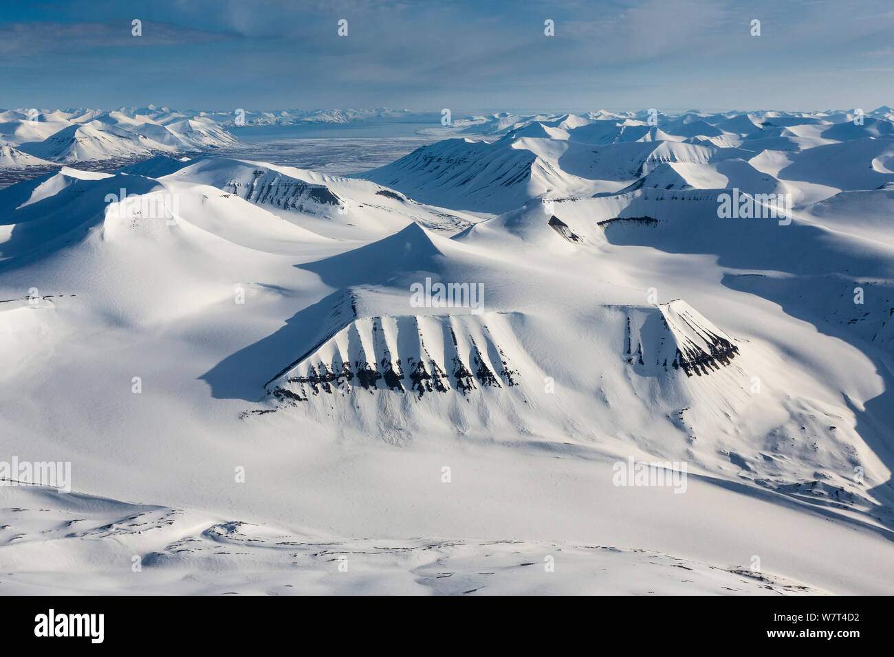 Aerial View of Spitzbergen, Svalbard, Norway, June 2012 Stock Photo - Alamy