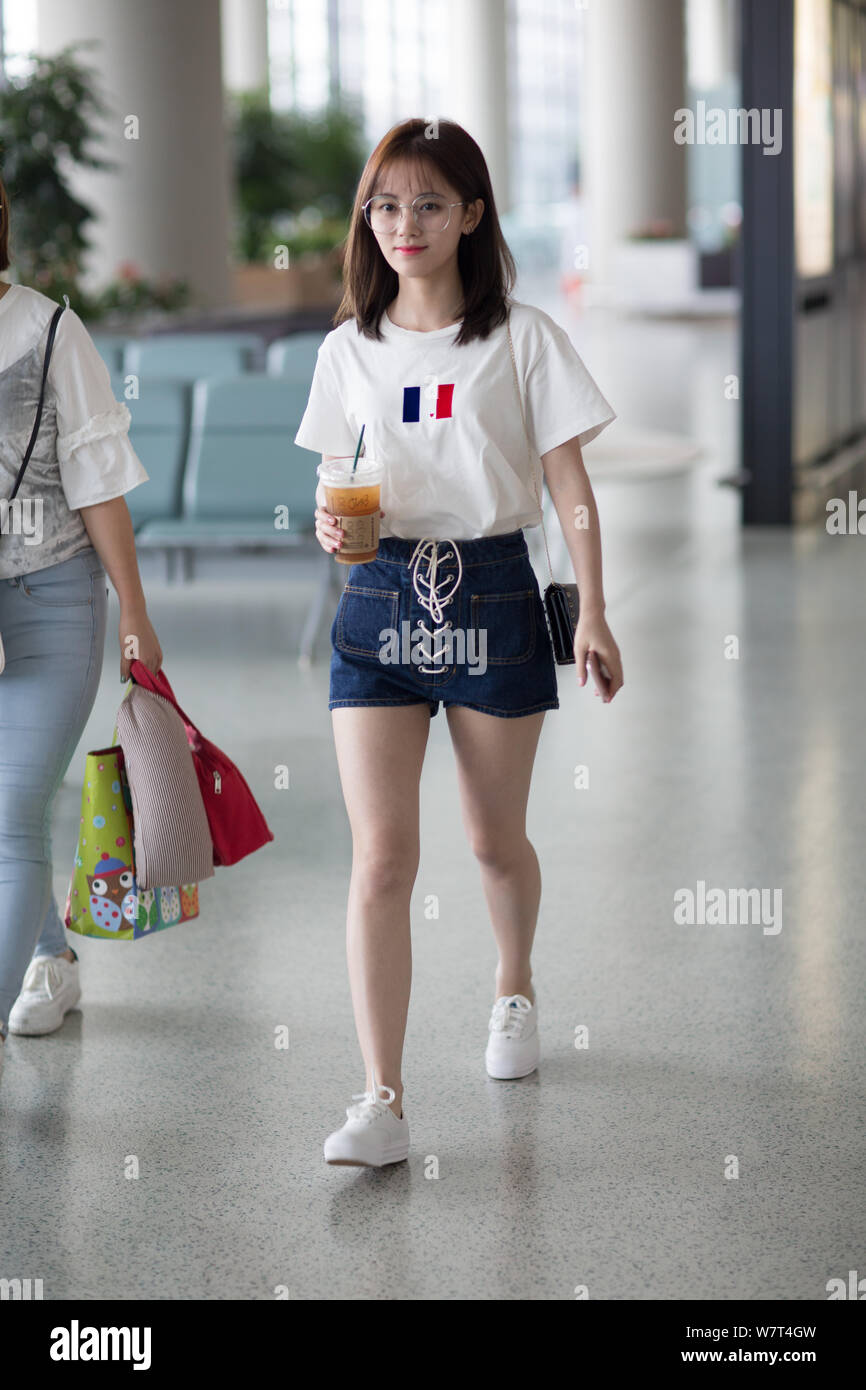 Chinese singer and actress Ju Jingyi of Chinese girl group SNH48 is ...