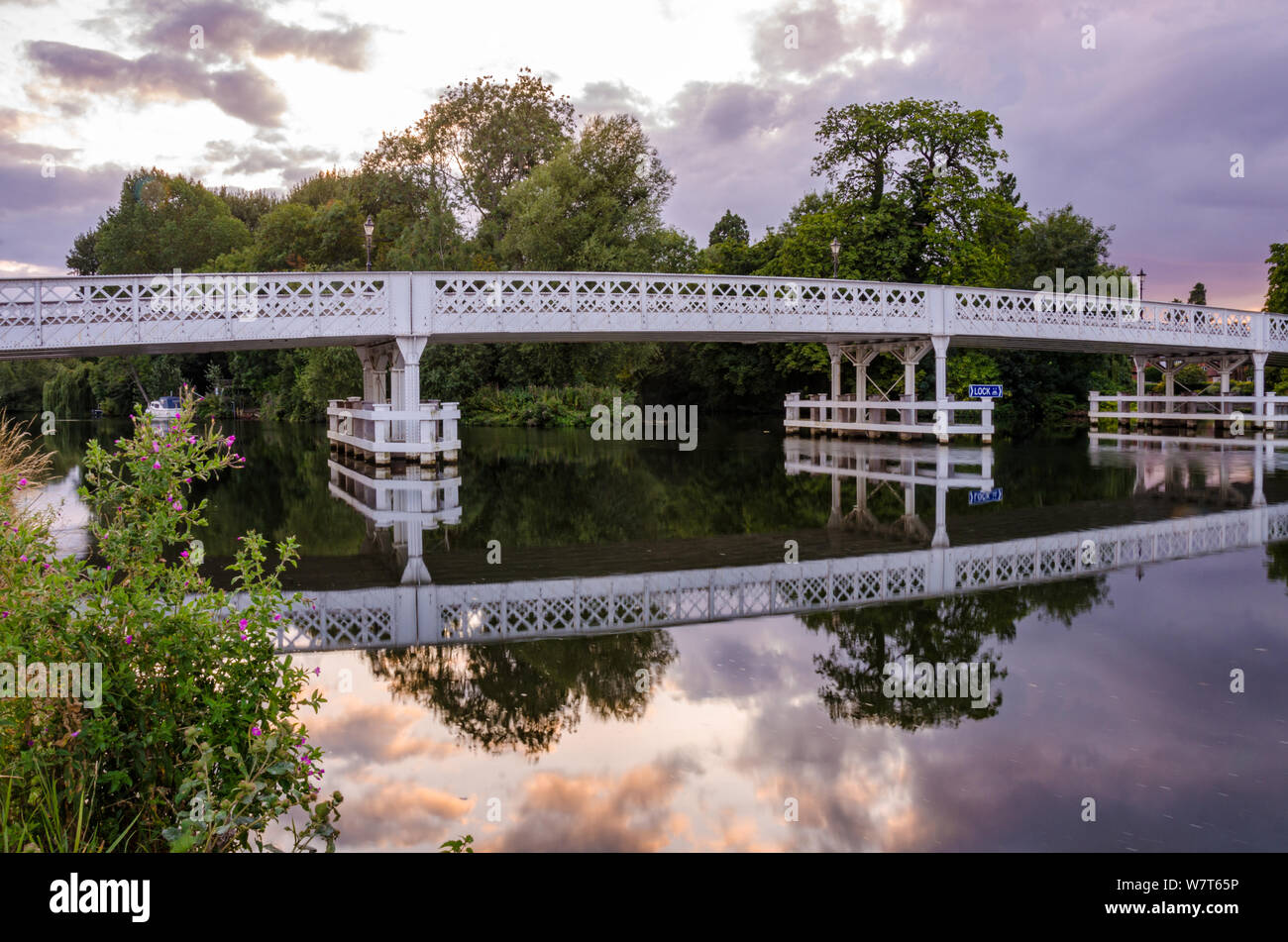 The Whitchurch Bridge which links the villages of Whithcurch and ...