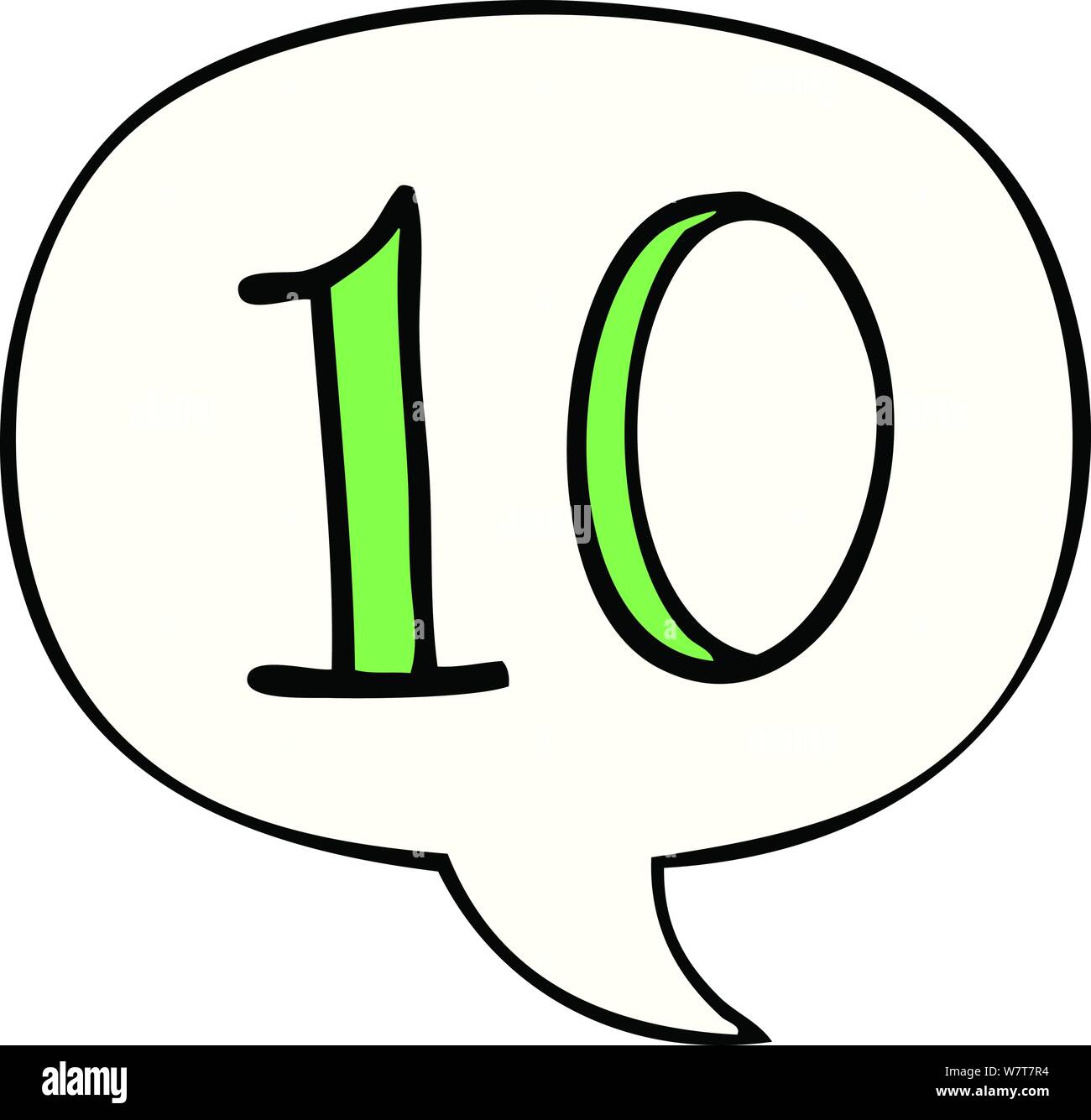Balloon number 10 Stock Vector Images - Alamy
