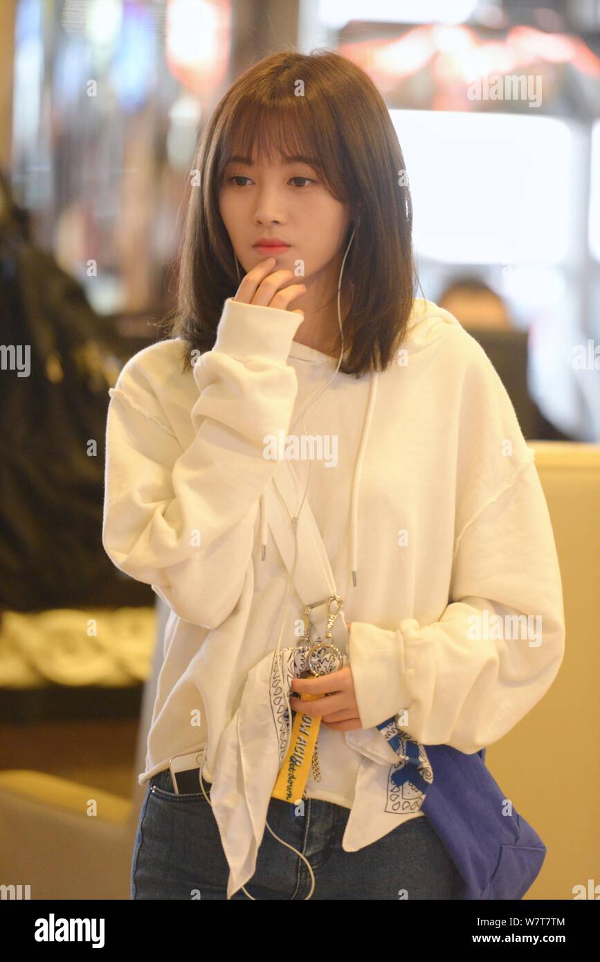 Singer and actress Ju Jingyi of Chinese girl group SNH48 is pictured at ...