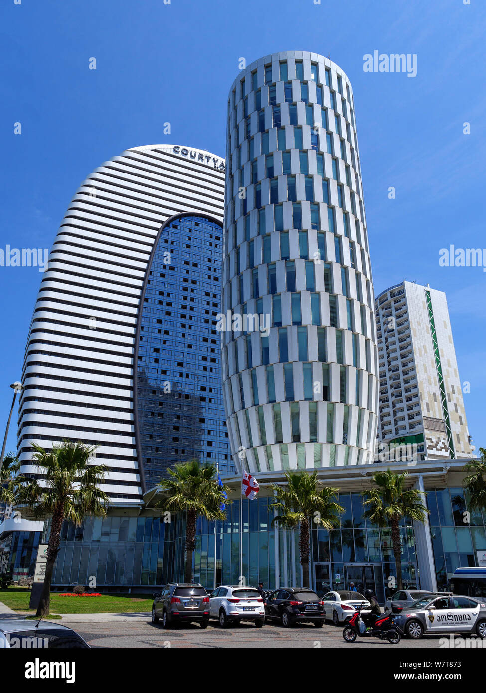 Hotel Marriot Courtyard and City hall, Batumi, Adjara, Georgia, Europe ...