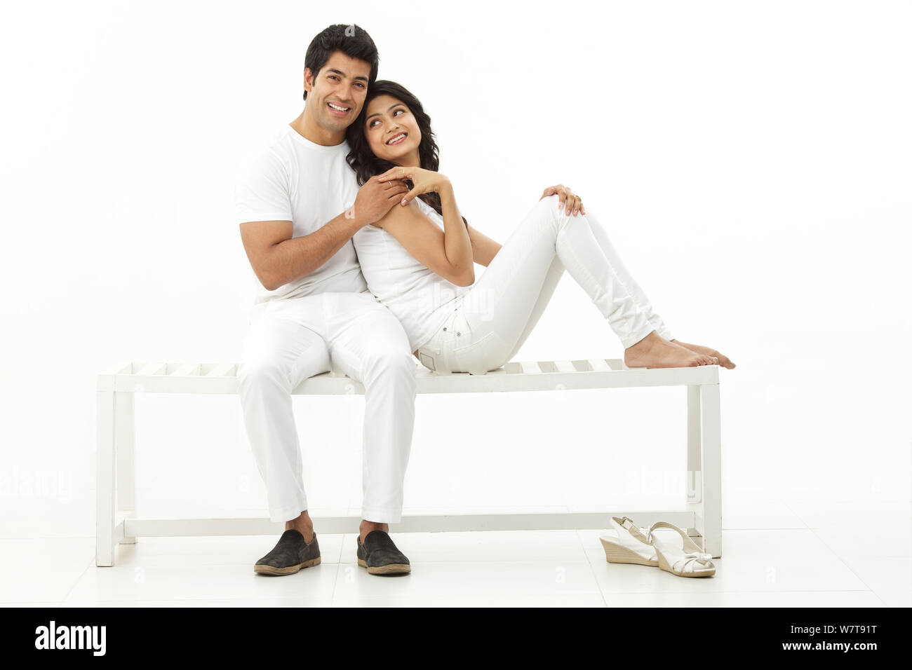 Young couple romancing Stock Photo - Alamy