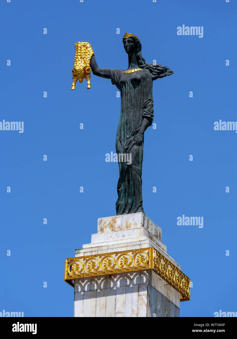 statue of Medea with Golden Fleece on Europe Square, Batumi, Adjara ...