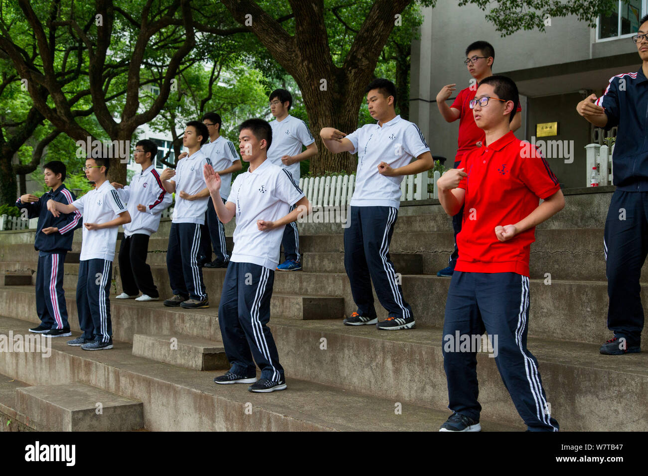 Chinese students at the high school attached to Zhejiang University are ...