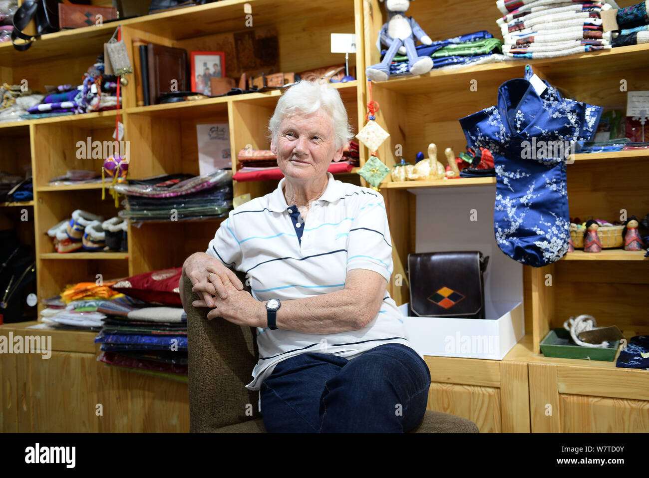 71-year-old British woman Rachel Grace Pinniger, who has dedicated ...