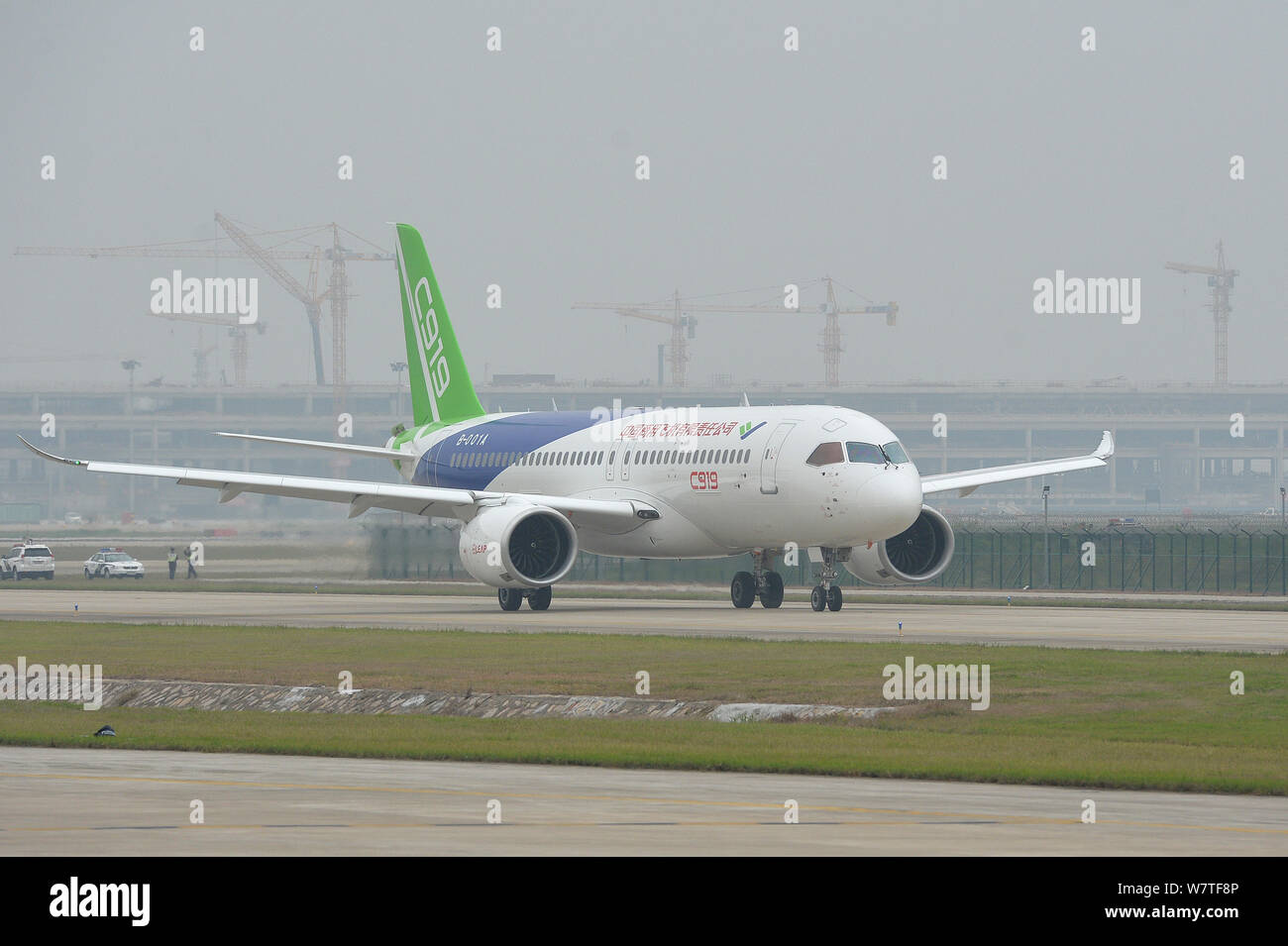 China's first domestically-developed large passenger jet C919 of COMAC ...