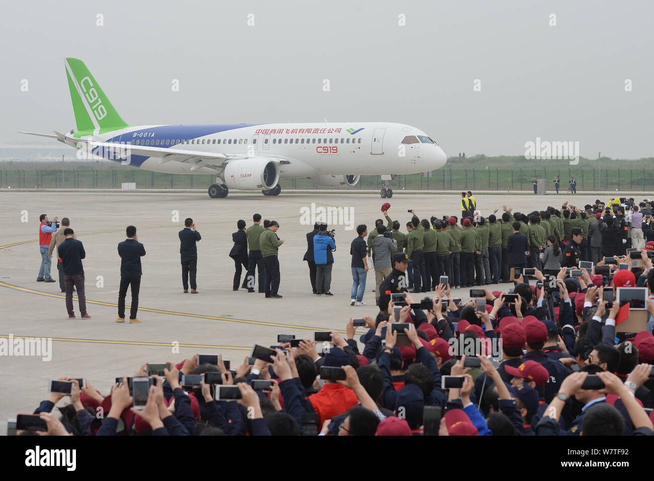 China's first domestically-developed large passenger jet C919 of COMAC ...