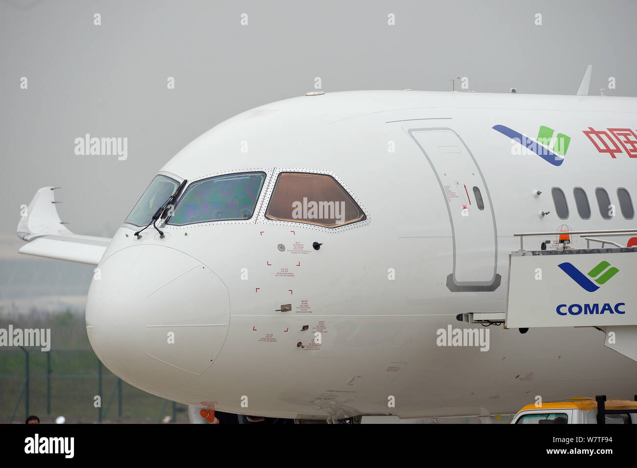 China's first domestically-developed large passenger jet C919 of COMAC ...
