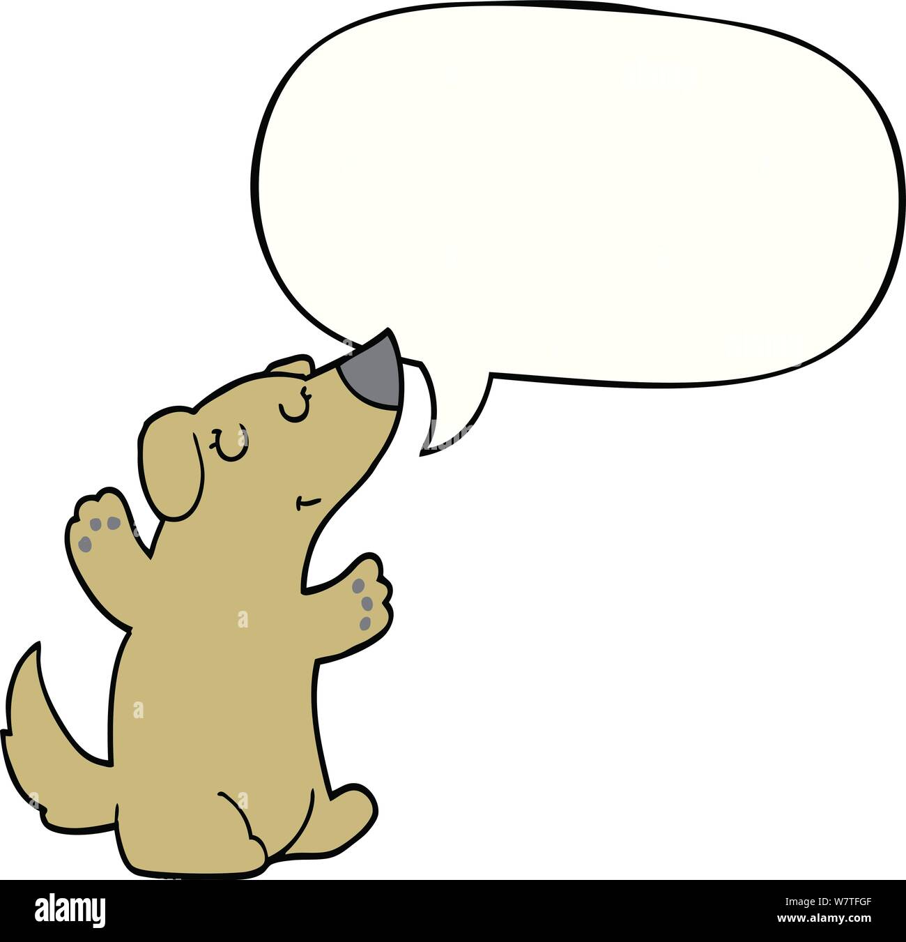 Dog talking bubble hi-res stock photography and images - Alamy