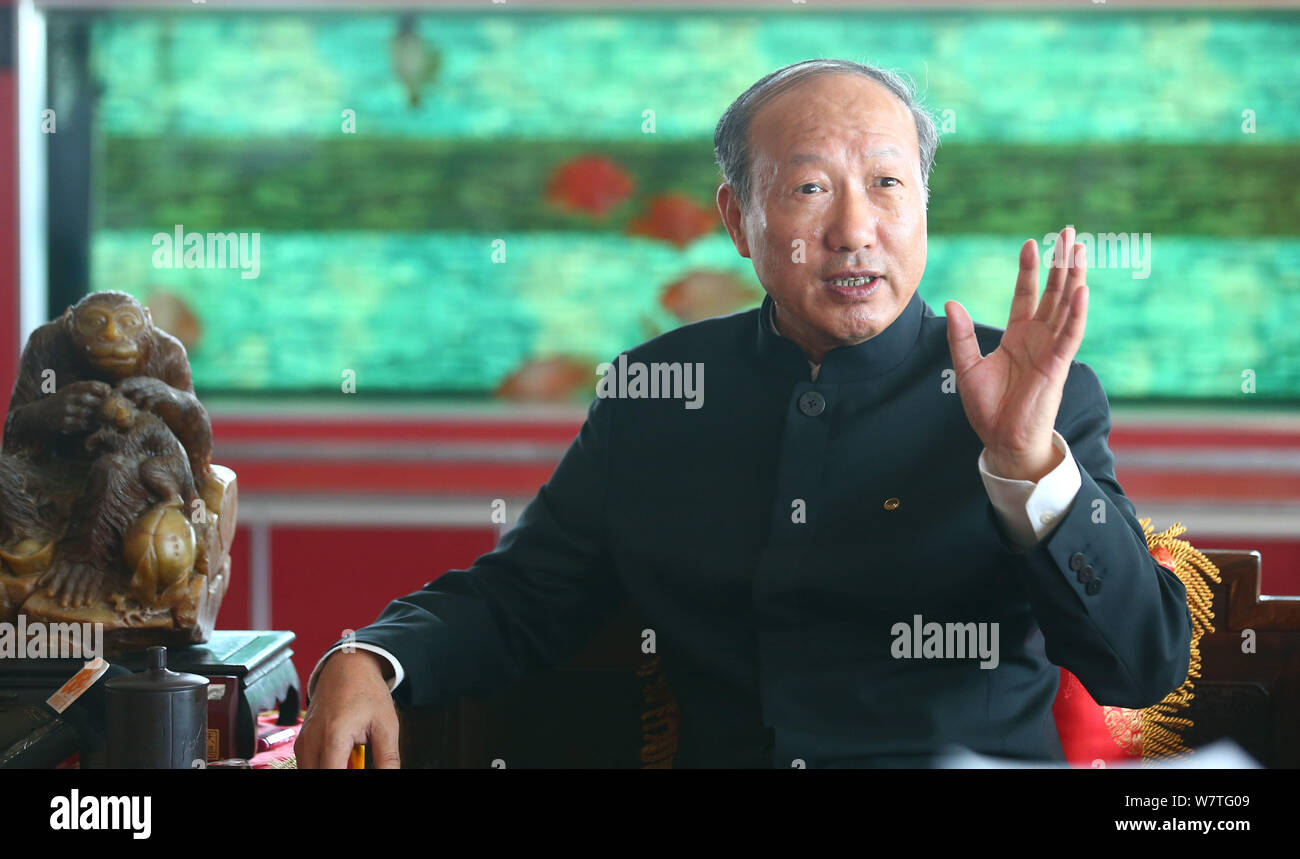 --FILE--Chen Feng, chairman and founder of the Chinese business conglomerate HNA Group and ...