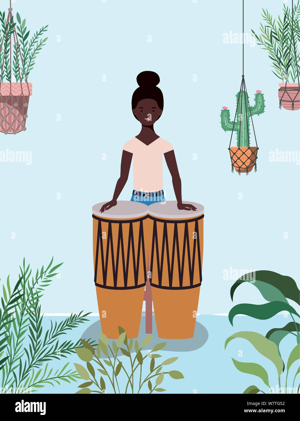 Bongos and girl hi-res stock photography and images - Alamy