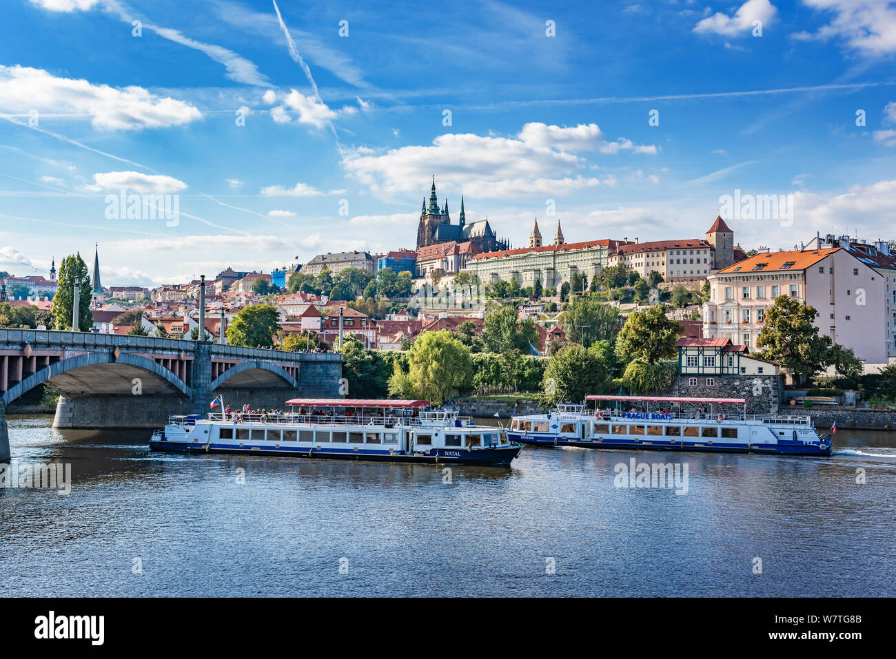 Prague river walk hi-res stock photography and images - Alamy