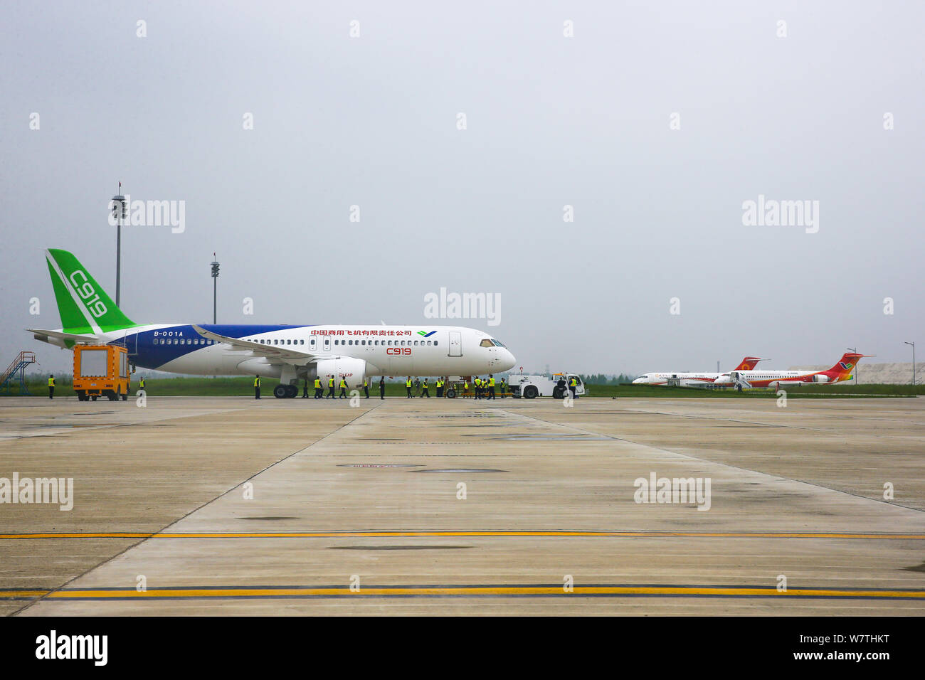 China's first domestically-developed large passenger jet C919 of COMAC ...