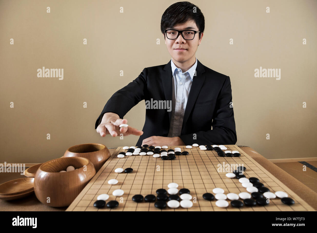 --FILE--Chinese Go player Ke Jie poses during an interview in Beijing ...