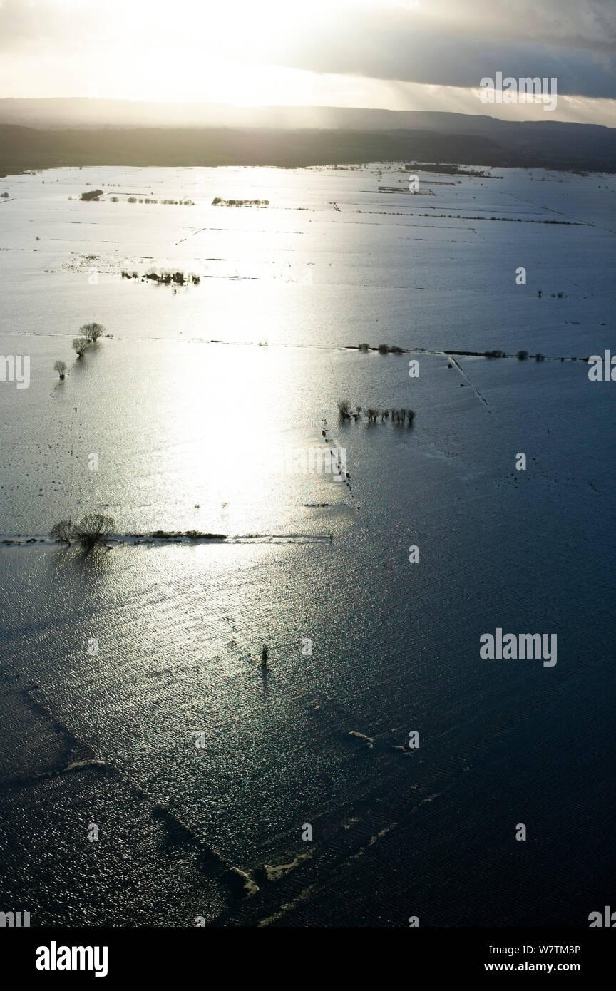 Agricultural pasture underwater in 60 sq mile January 2014 flood caused ...