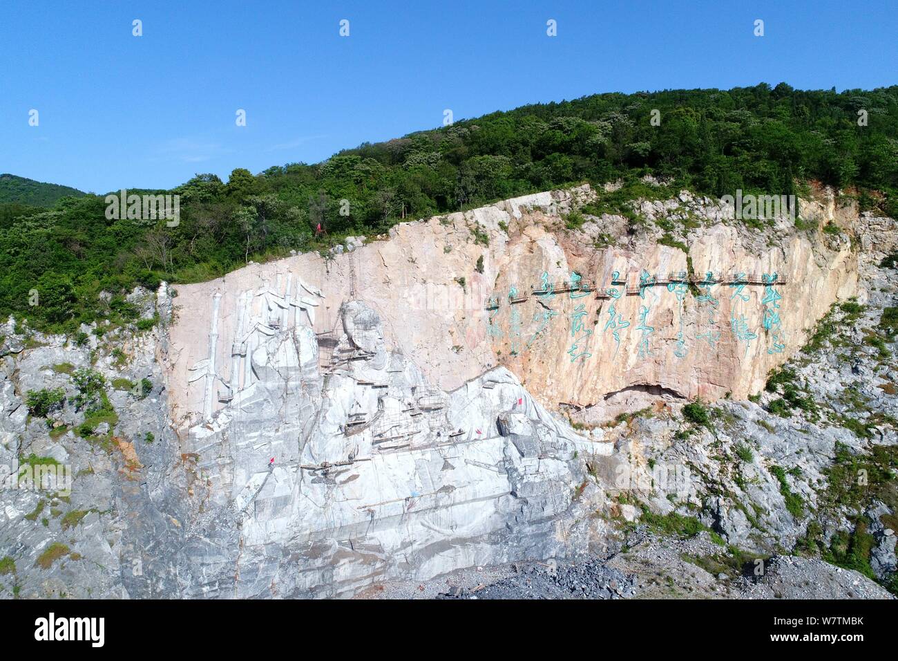 Sculptures of Fuxi, a culture hero in Chinese legends and mythology and ...
