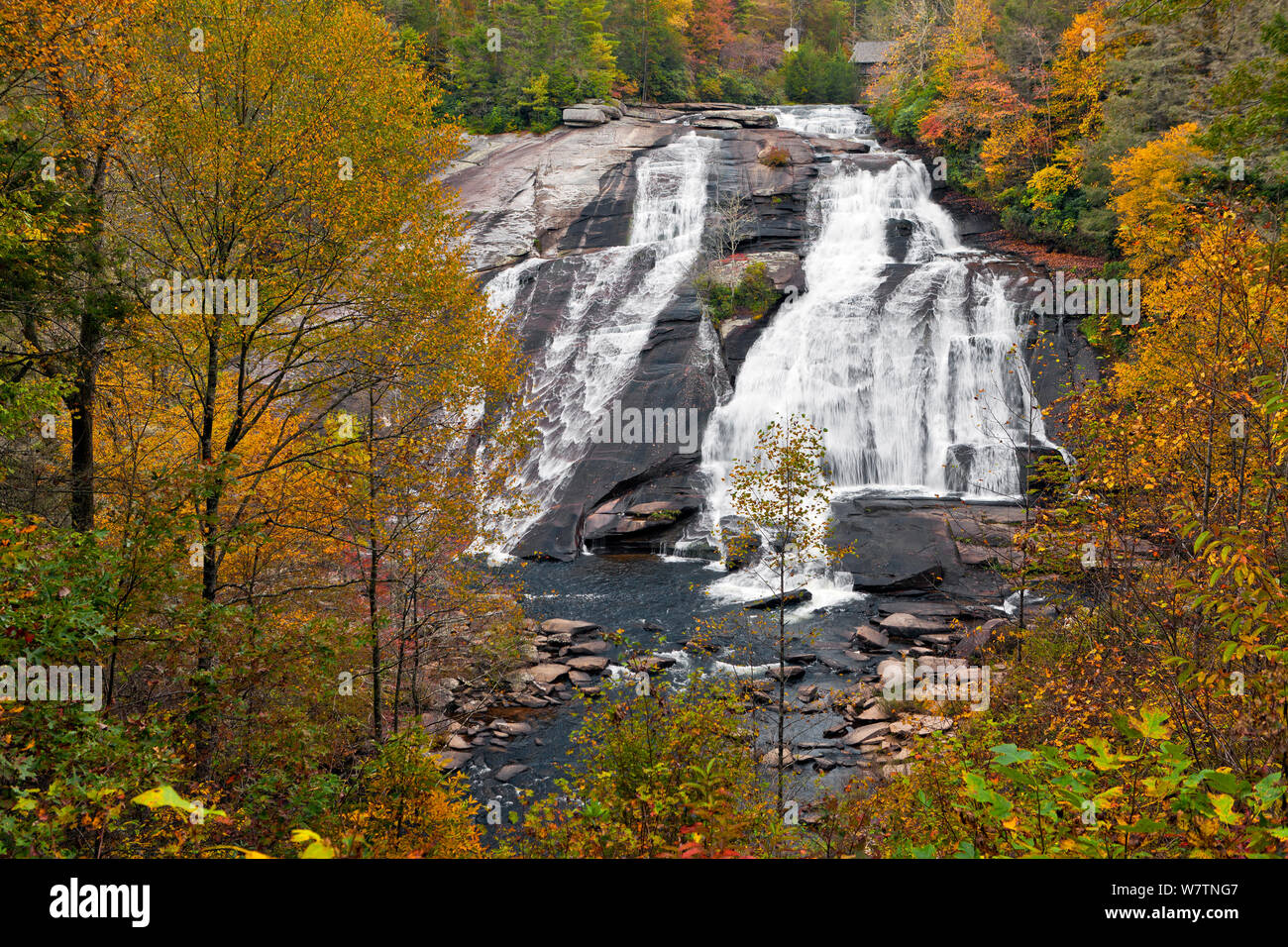 High Falls in DuPont State Forest, Transylvania County. North Carolina ...