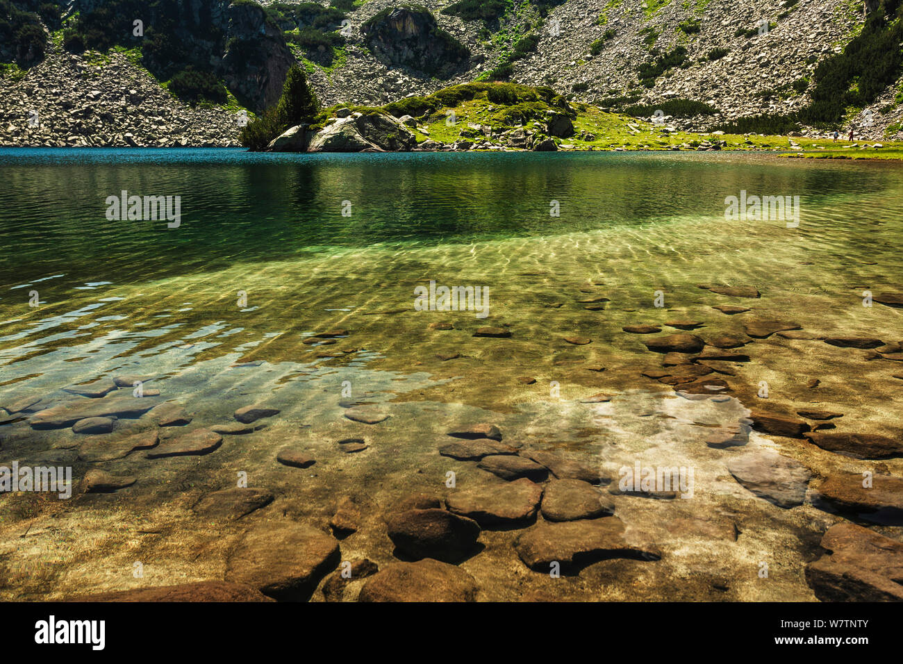 Clear mountain lake Stock Photo - Alamy