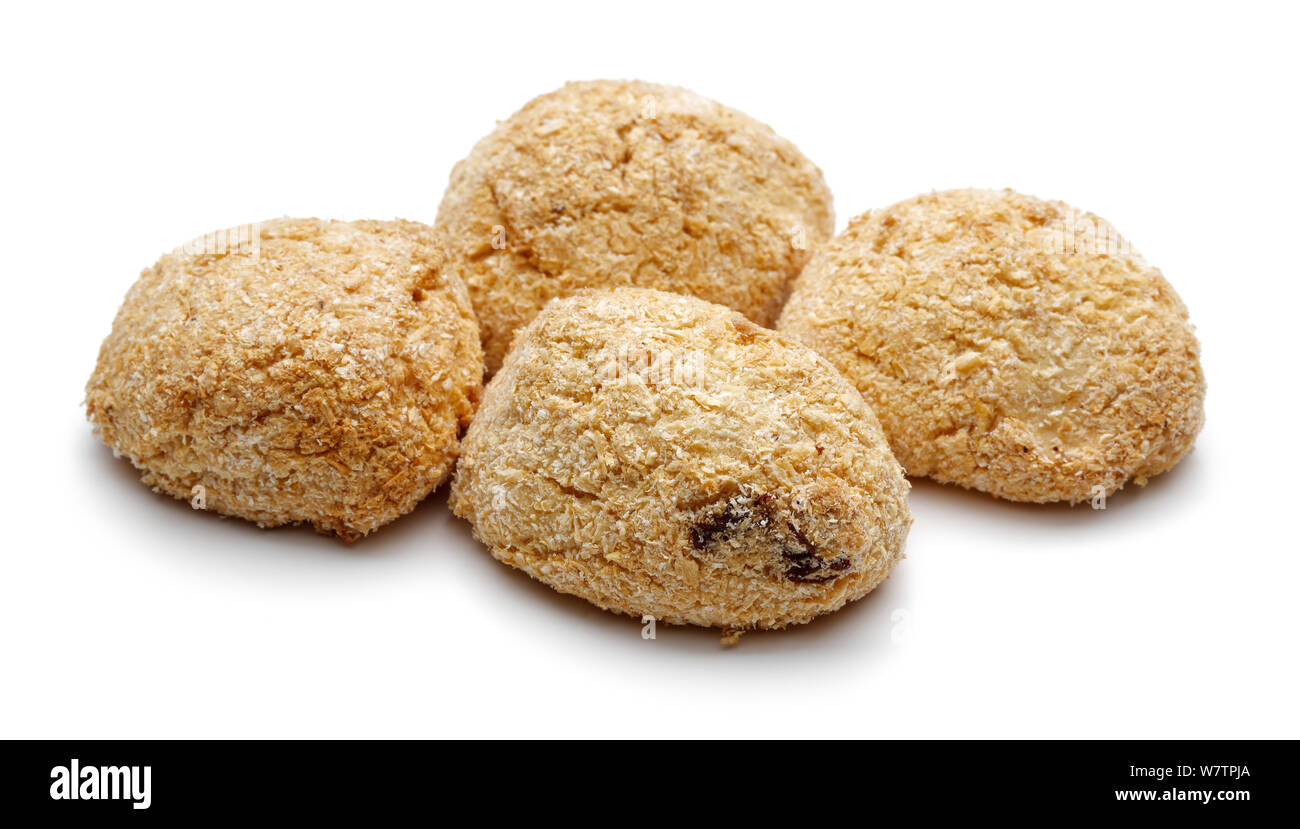 Raisin cookies isolated on a white background Stock Photo - Alamy
