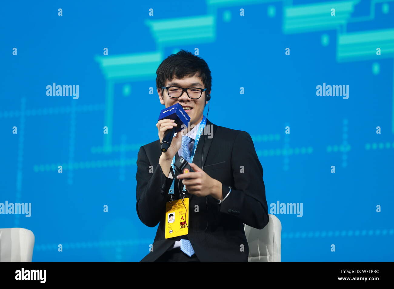 Chinese Go player Ke Jie speaks after losing to Google's artificial ...