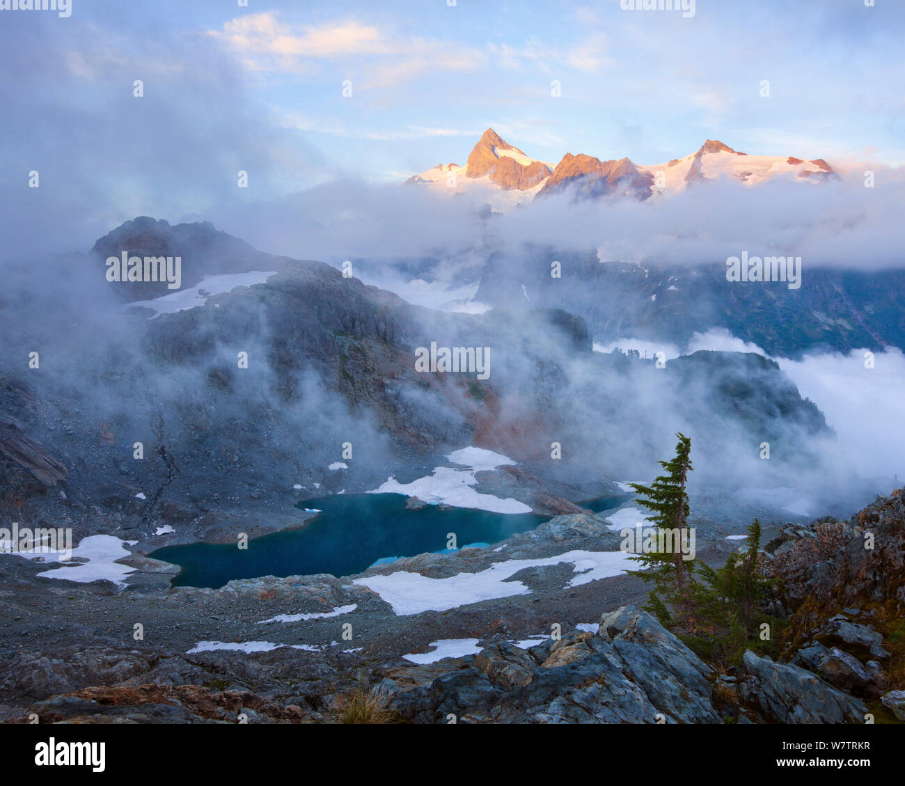 Clouds swirl around snow hi-res stock photography and images - Alamy