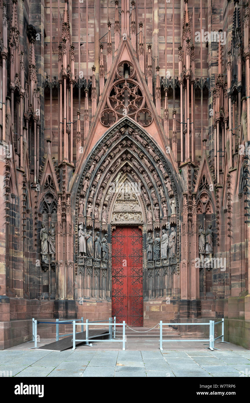Straßburger Münster, Cathédrale Notre-Dame de Strasbourg, Westfassade ...