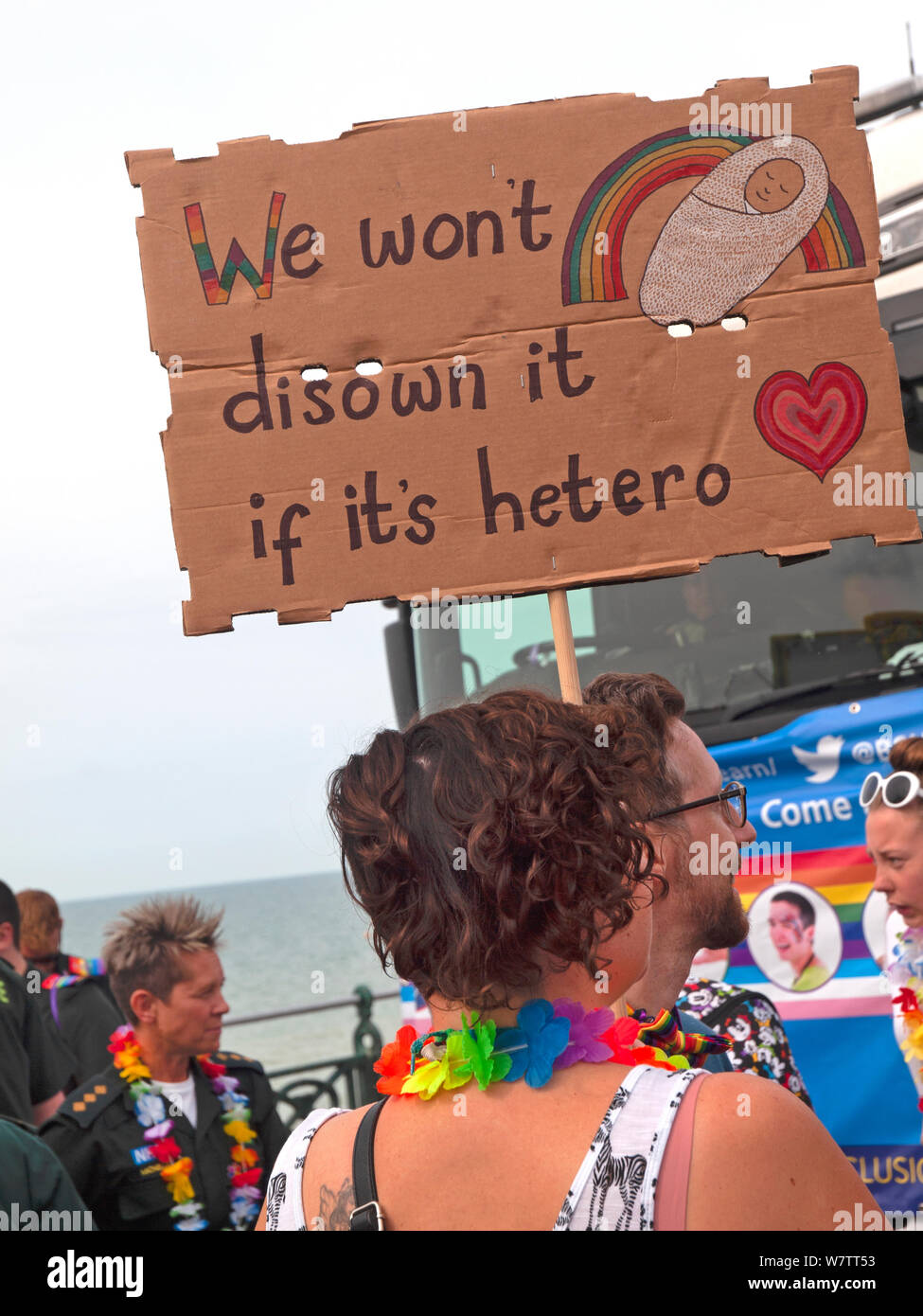 Brighton pride placard hi-res stock photography and images - Alamy