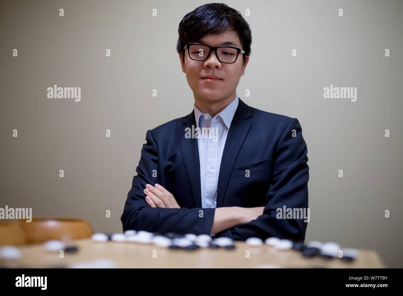 --FILE--Chinese Go player Ke Jie poses during an interview in Beijing ...