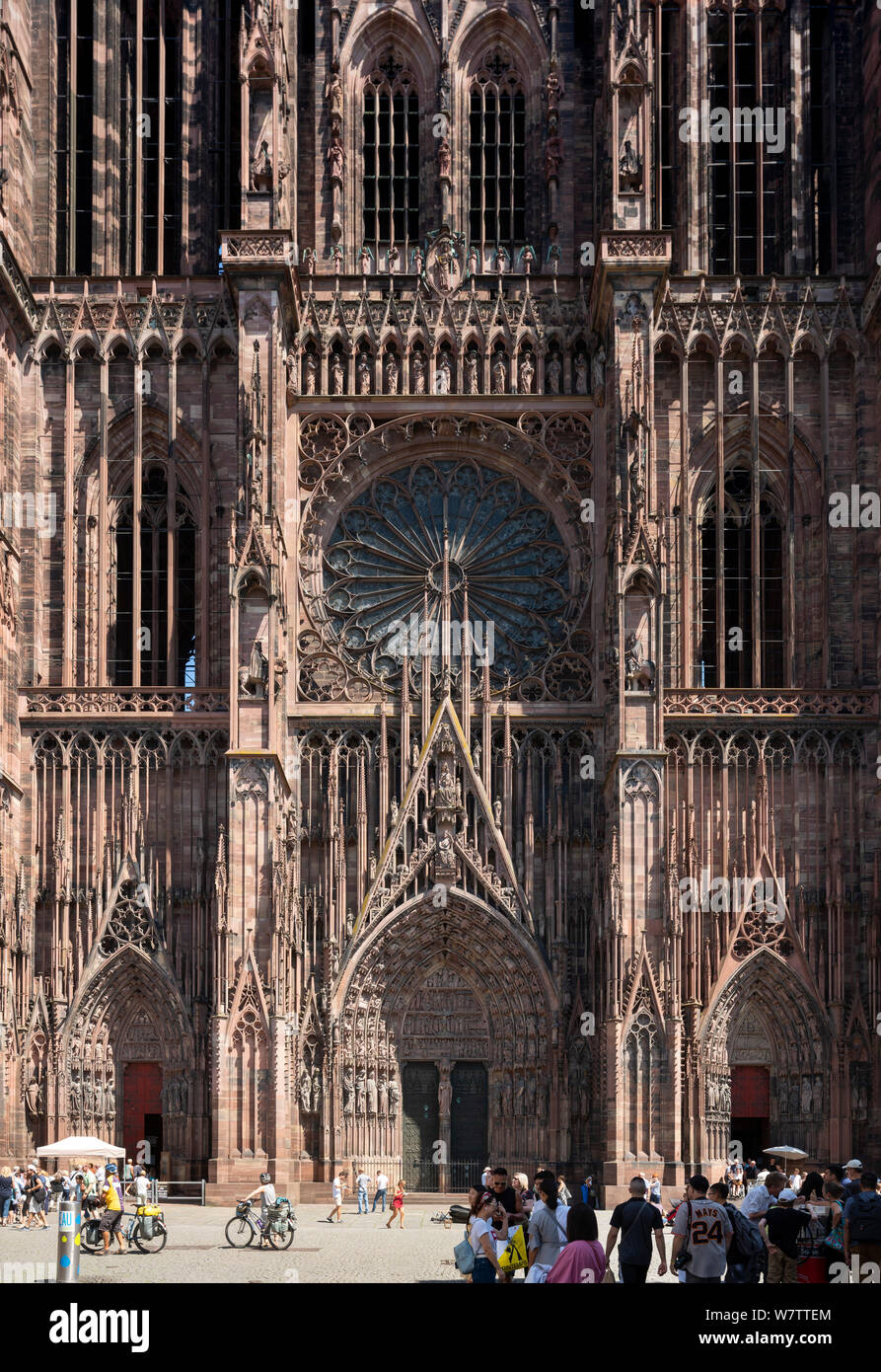 Straßburger Münster, Cathédrale Notre-Dame de Strasbourg, Westfassade ...