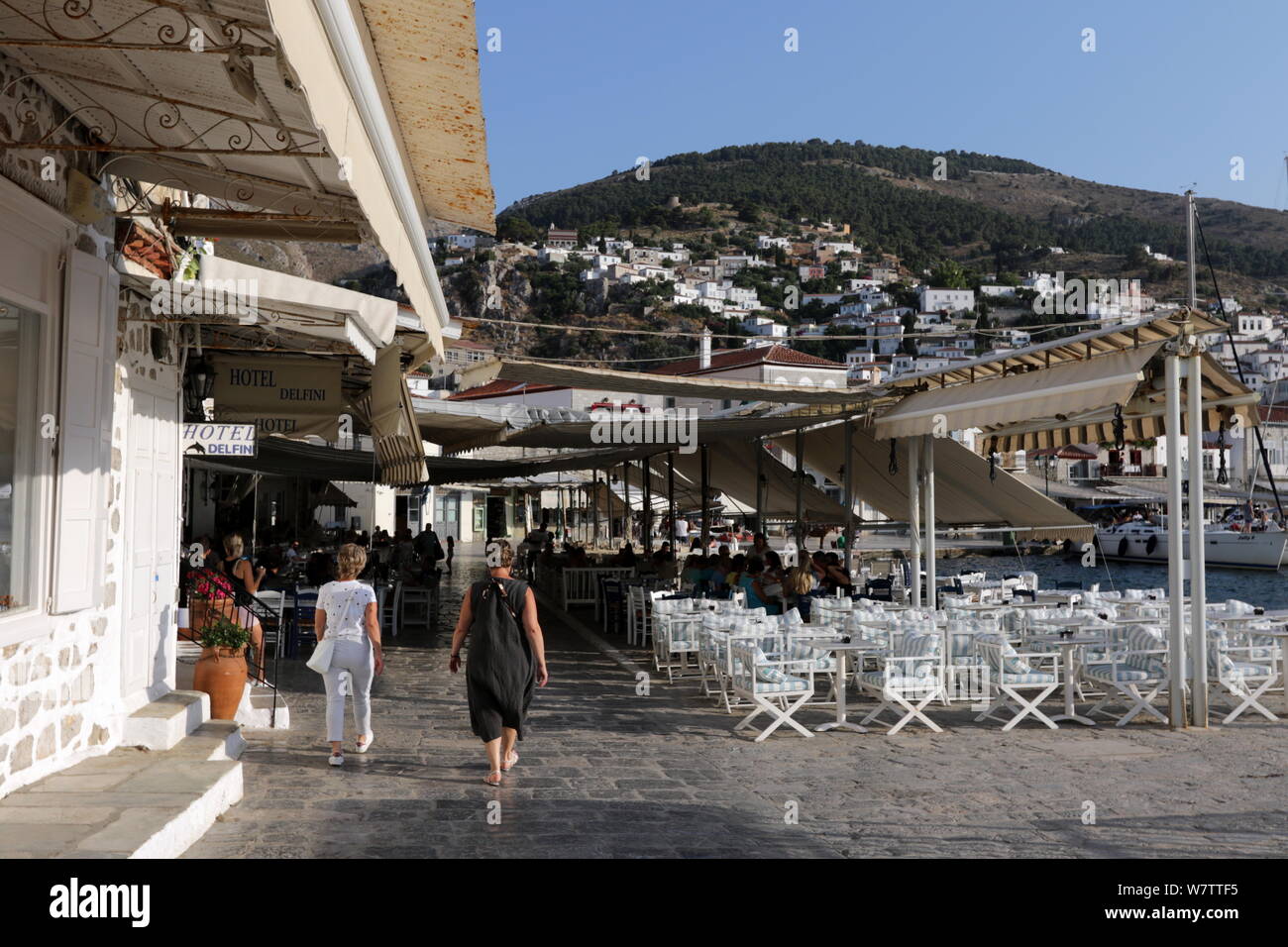 Hydra Harbor, Hydra Island, Greece Stock Photo - Alamy