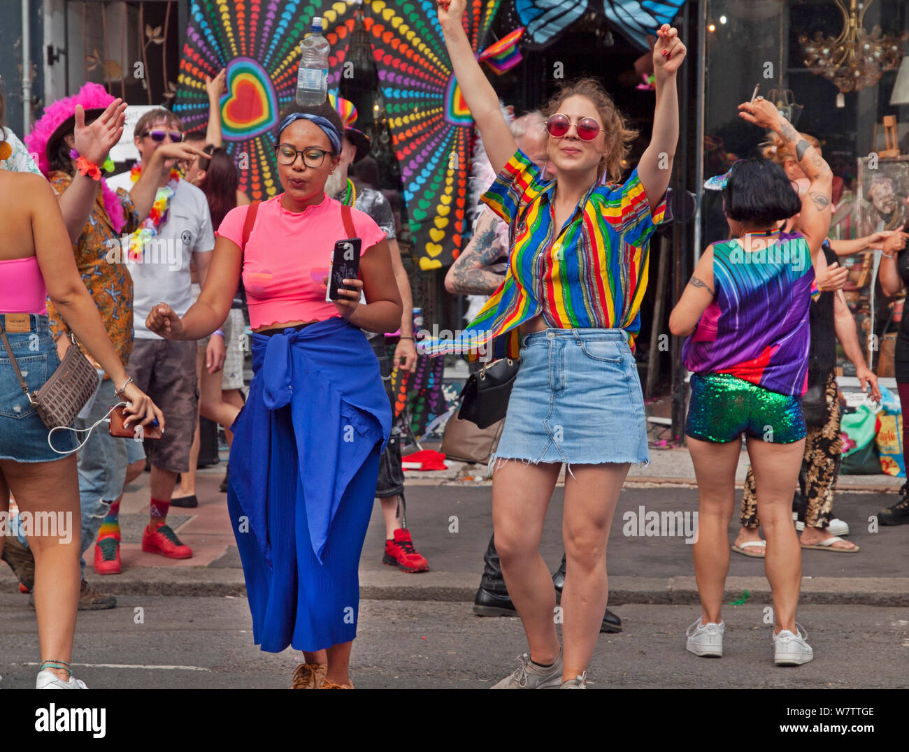 Brighton pride parade dancers hi-res stock photography and images - Alamy