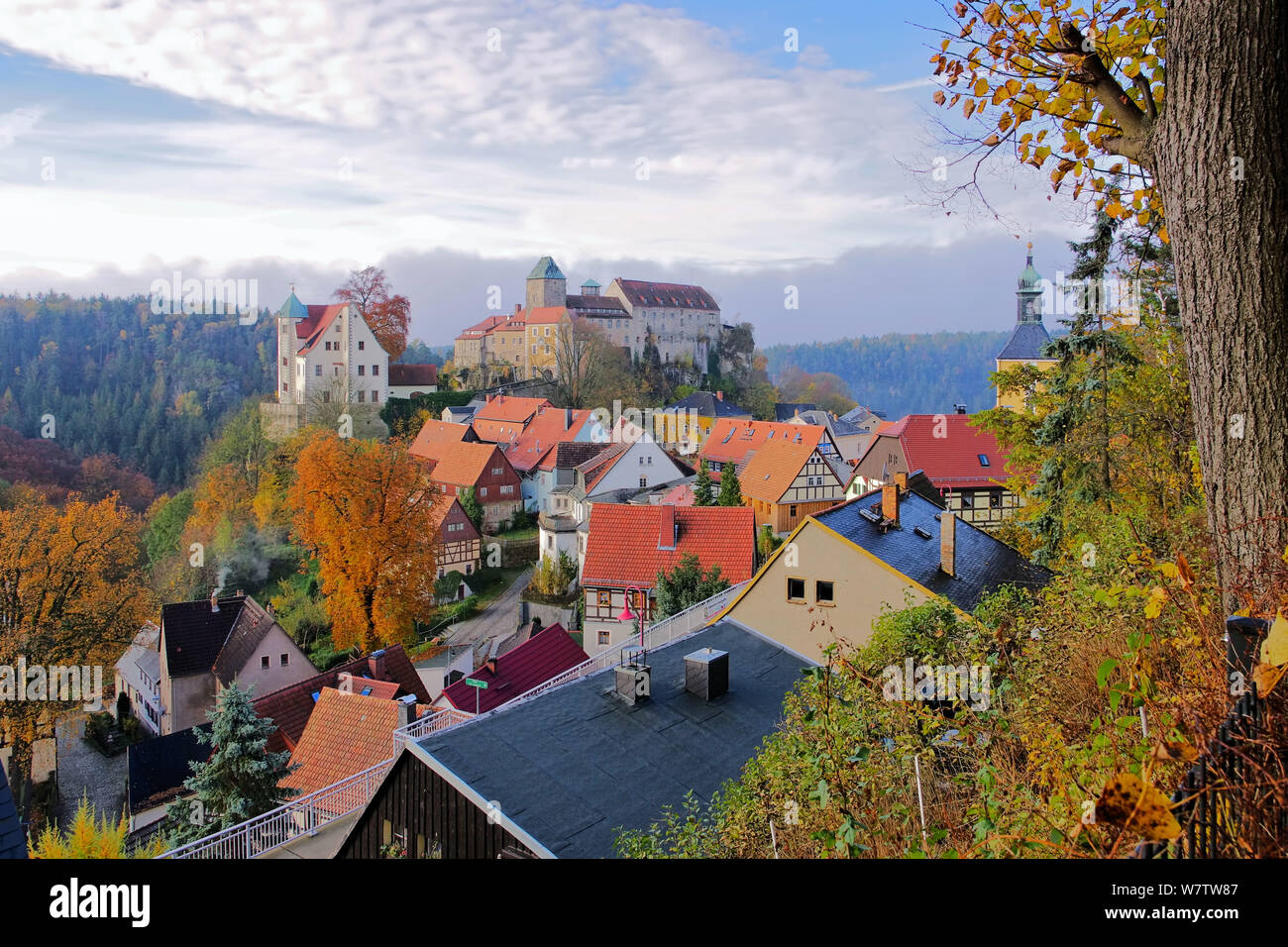 Townscape With Hohnstein Castle High Resolution Stock Photography and ...