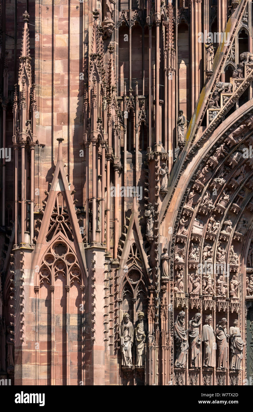 Straßburger Münster, Cathédrale Notre-Dame de Strasbourg, Westfassade ...