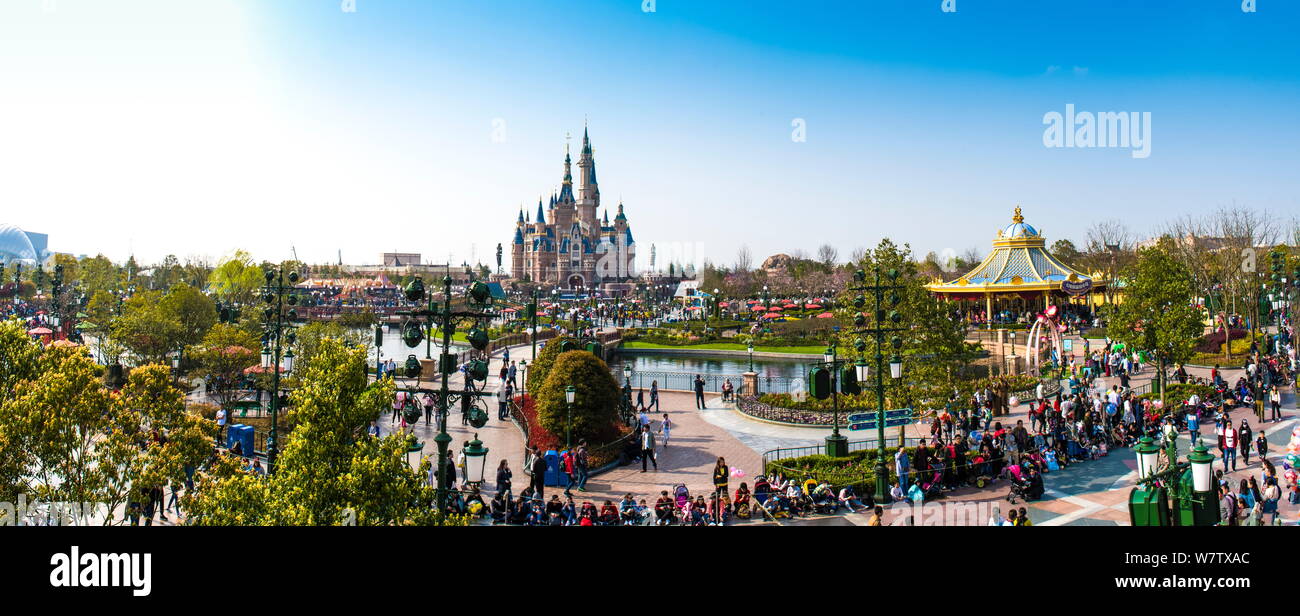 --FILE--General view of the Shanghai Disneyland at the Shanghai Disney ...