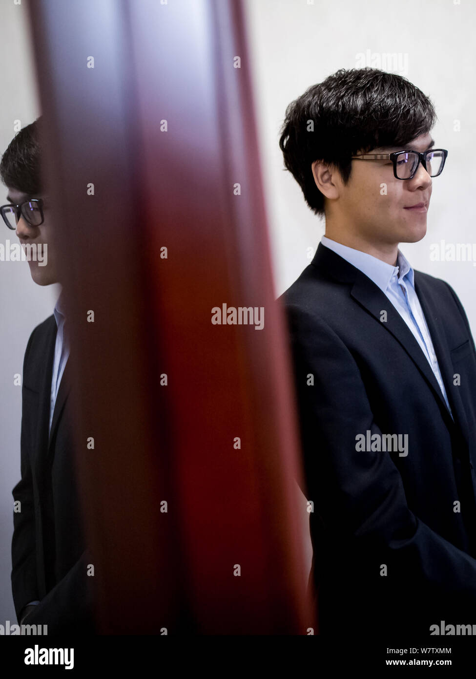 --FILE--Chinese Go player Ke Jie poses during an interview in Beijing ...