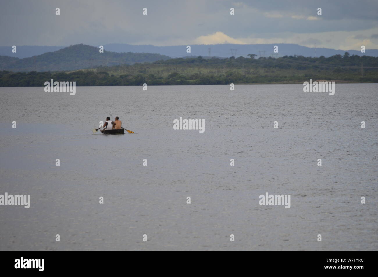 Two people travel along riverside hi-res stock photography and images ...