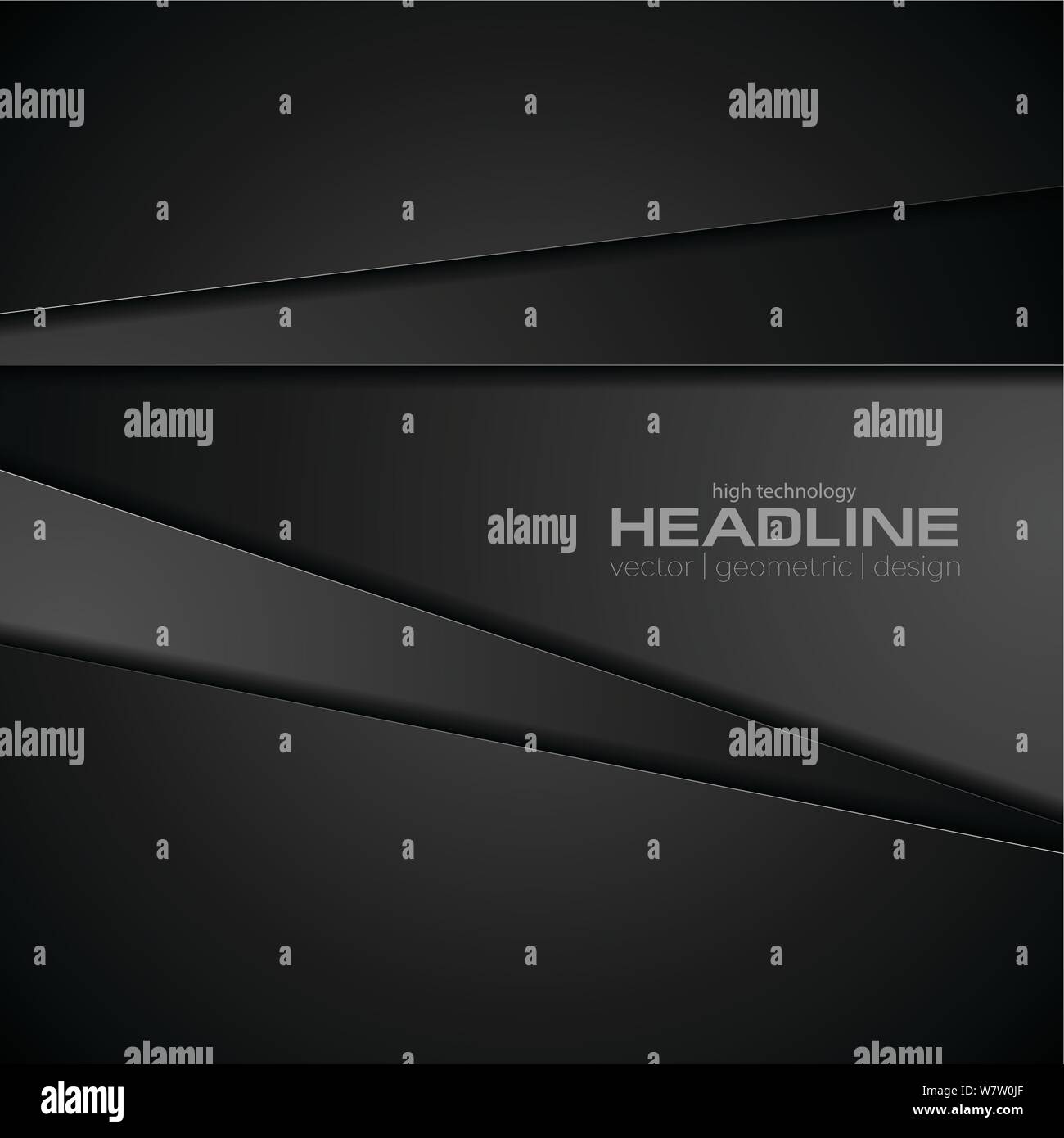 Abstract black concept corporate background. Tech vector design Stock ...