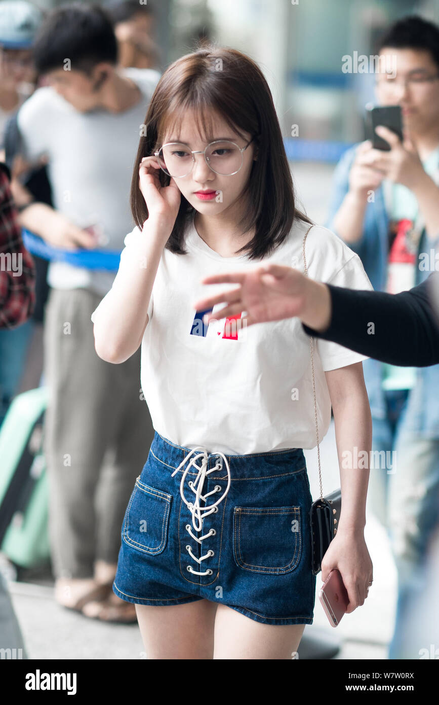 Chinese singer and actress Ju Jingyi of Chinese girl group SNH48 is ...