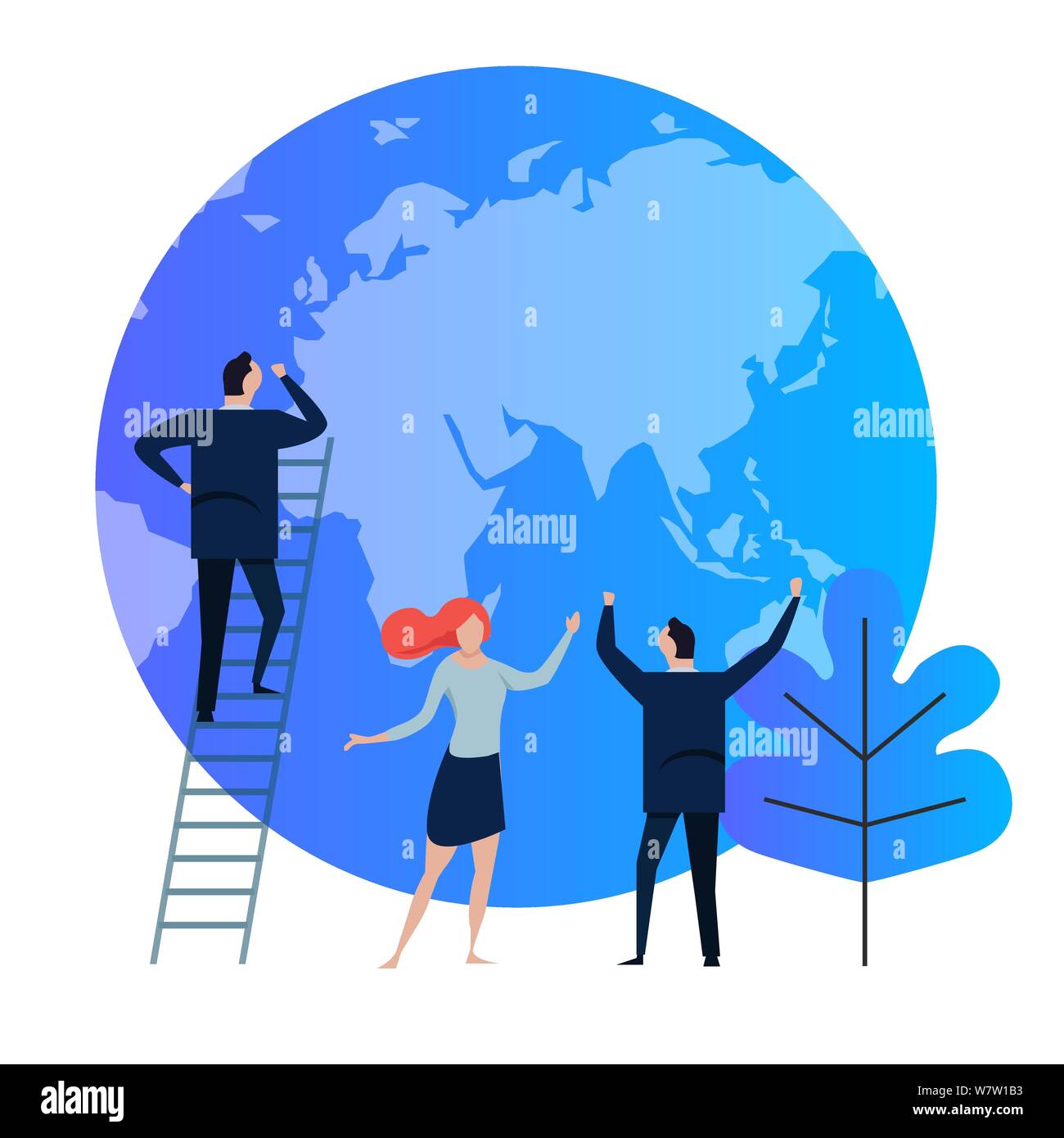 Earth facing Stock Vector Images - Alamy