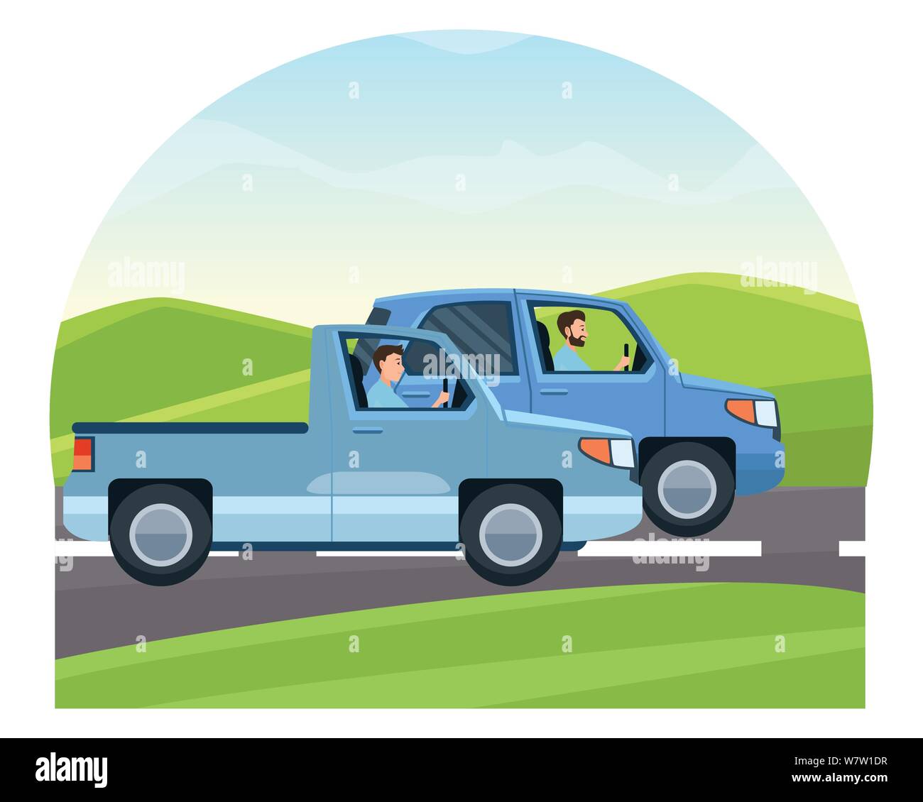 People driving vehicles in the traffic Stock Vector Image & Art - Alamy