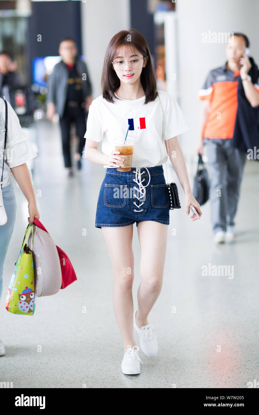 Chinese singer and actress Ju Jingyi of Chinese girl group SNH48 is ...