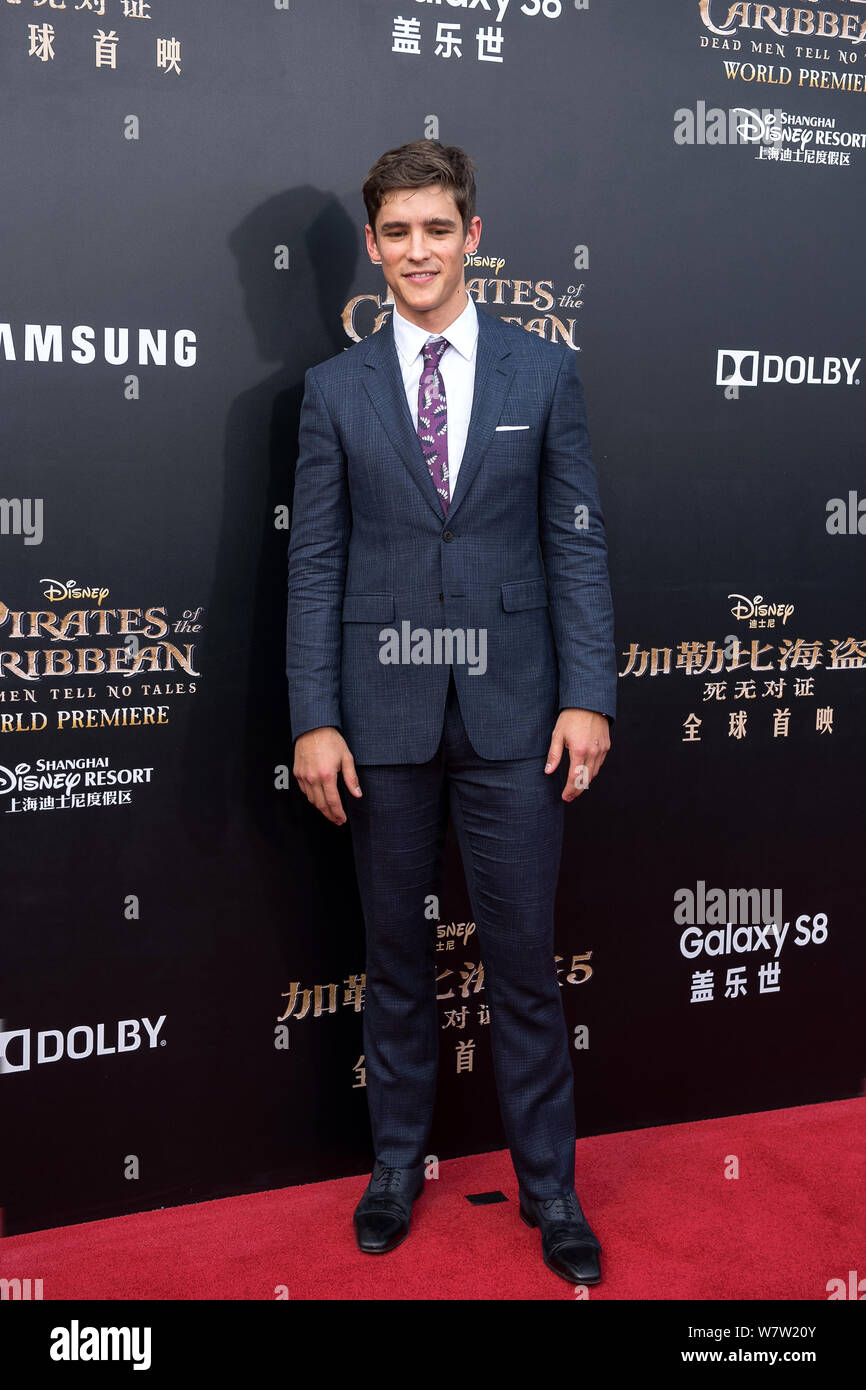 Australian actor Brenton Thwaites arrives on the red carpet for the ...
