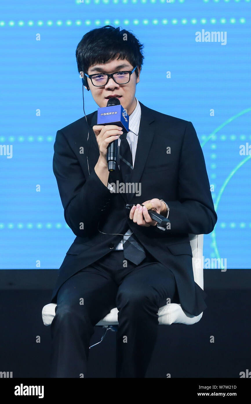 Chinese Go players Ke Jie speaks after being defeated by Google's ...